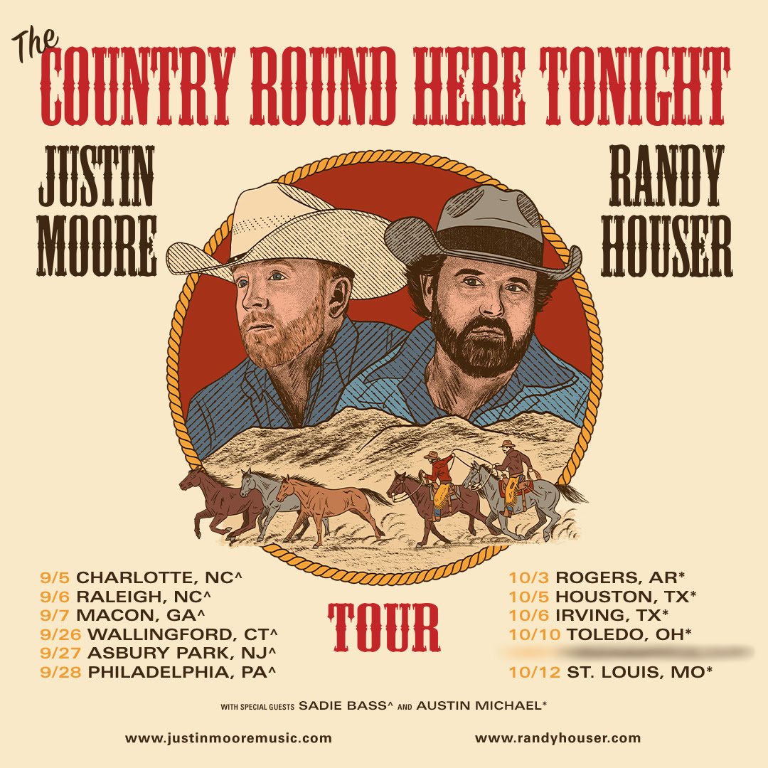 Justin Moore & Randy Houser Announce Fall Tour