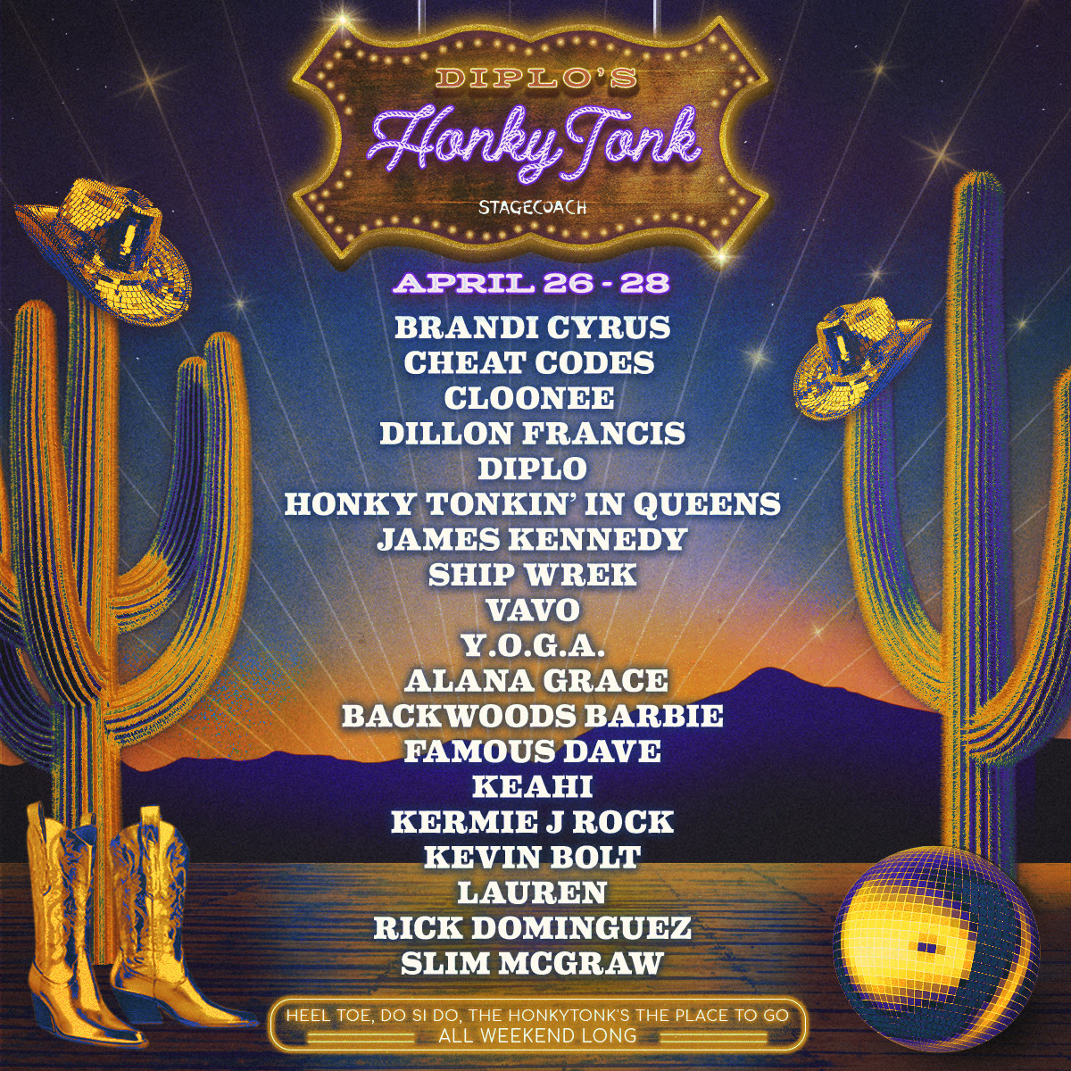 Stagecoach Festival Shares Lineup For Diplo's HonkyTonk - Country Music ...