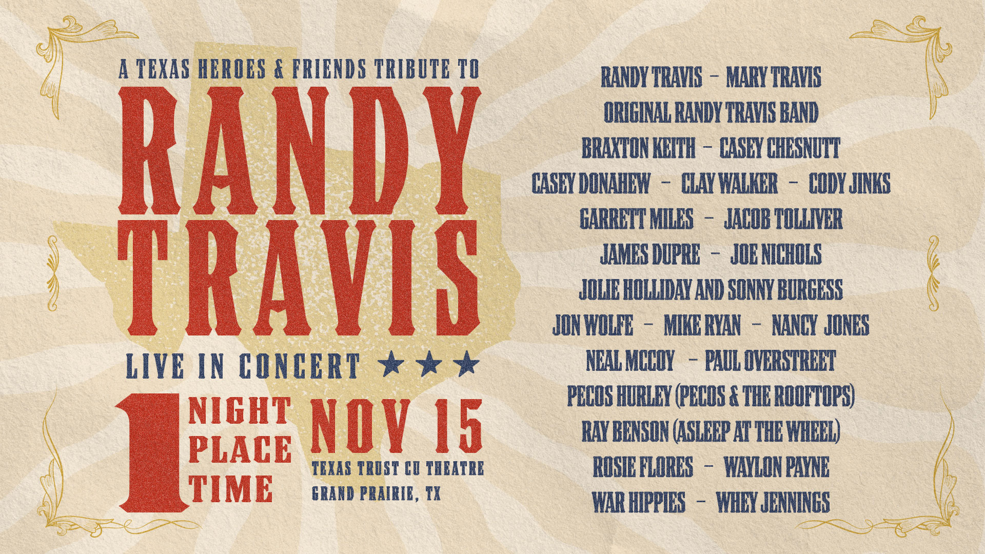 Texas Tribute to Randy Travis Announces Additional Guest Artists ...